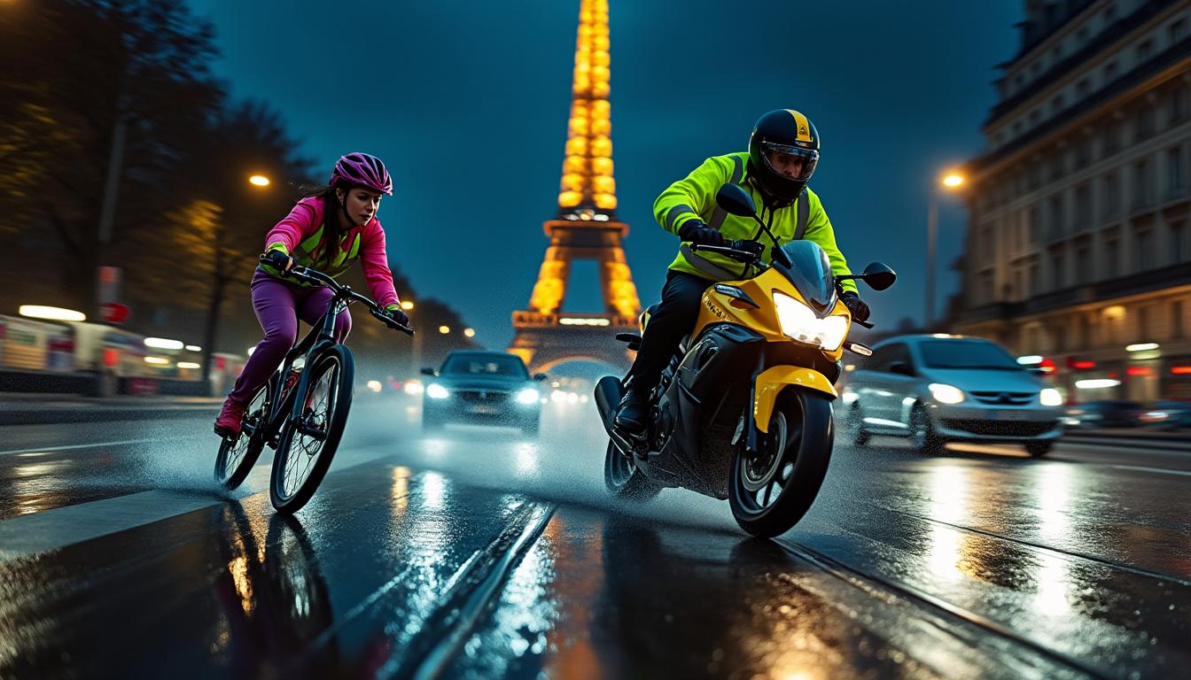 A tragic accident in Paris: a motorcycle taxi driver loses his life ...